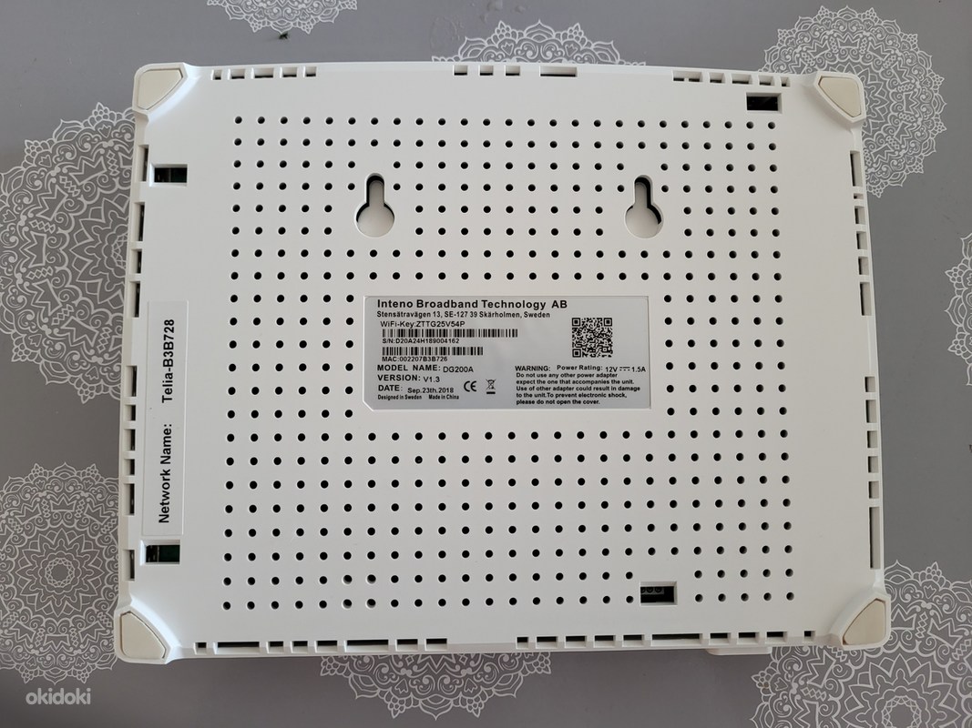 Роутер Telia Inteno DG200A - Tallinn - Сетевое оборудование, Роутеры ...