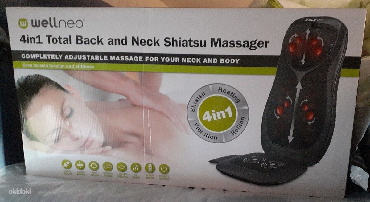 Аппарат для массажа спины и шеи шиацу 4в1 Wellneo - Tallinn - Здоровье ...