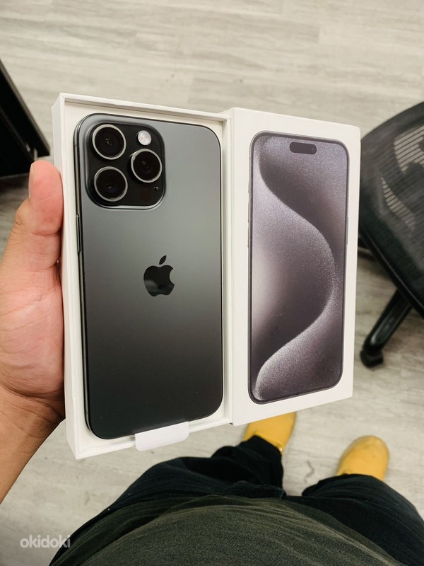 iPhone 15 pro max black titanium - Tallinn, Mobiiltelefonid – okidoki