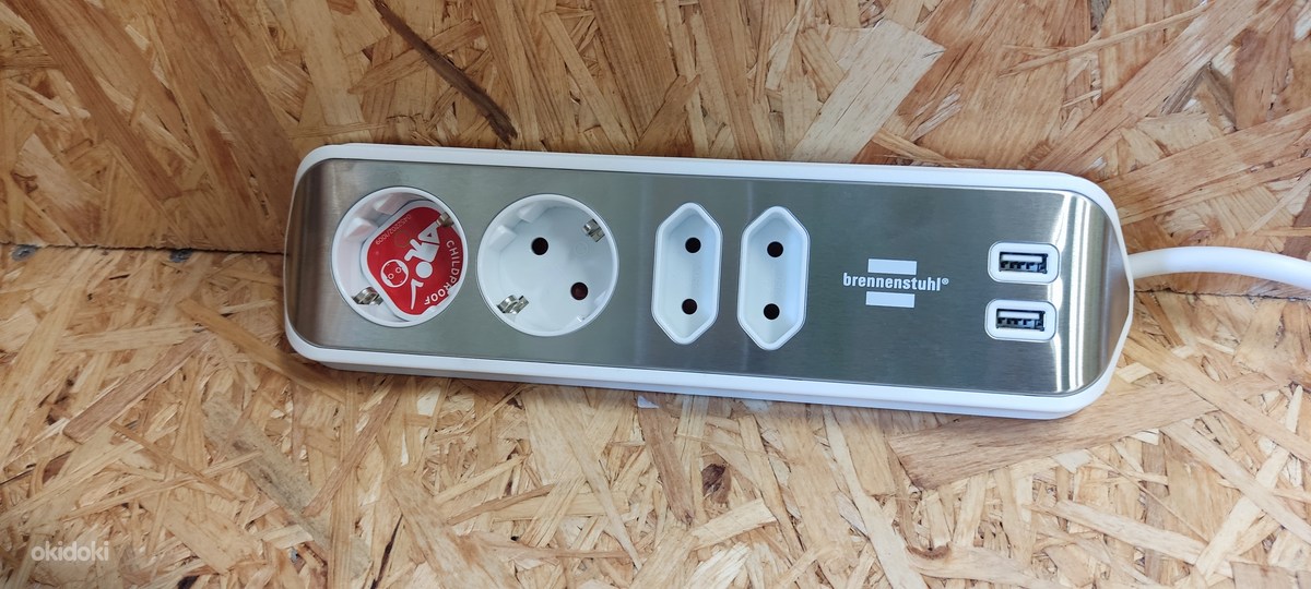 M:Brennenstuhl pikendusjuhe nurga Inox/valge 2XUSB 3.1A 2+2 - Tallinn ...