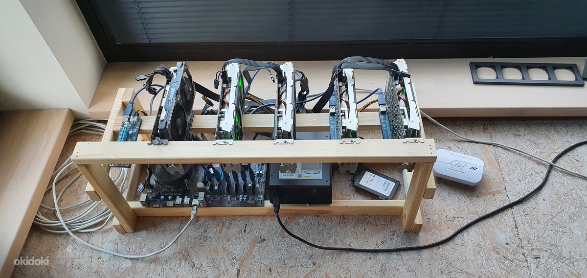 Krüpto kaevur, mining rig, 5 kaarti, 125 MH/s - Kohila, Kohila vald ...