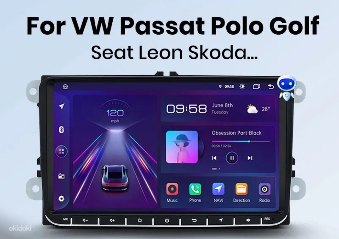VW Android 11.6+128 ГБ. 8ядро. SIM-карта 4G. НАВИ - Tartu ...