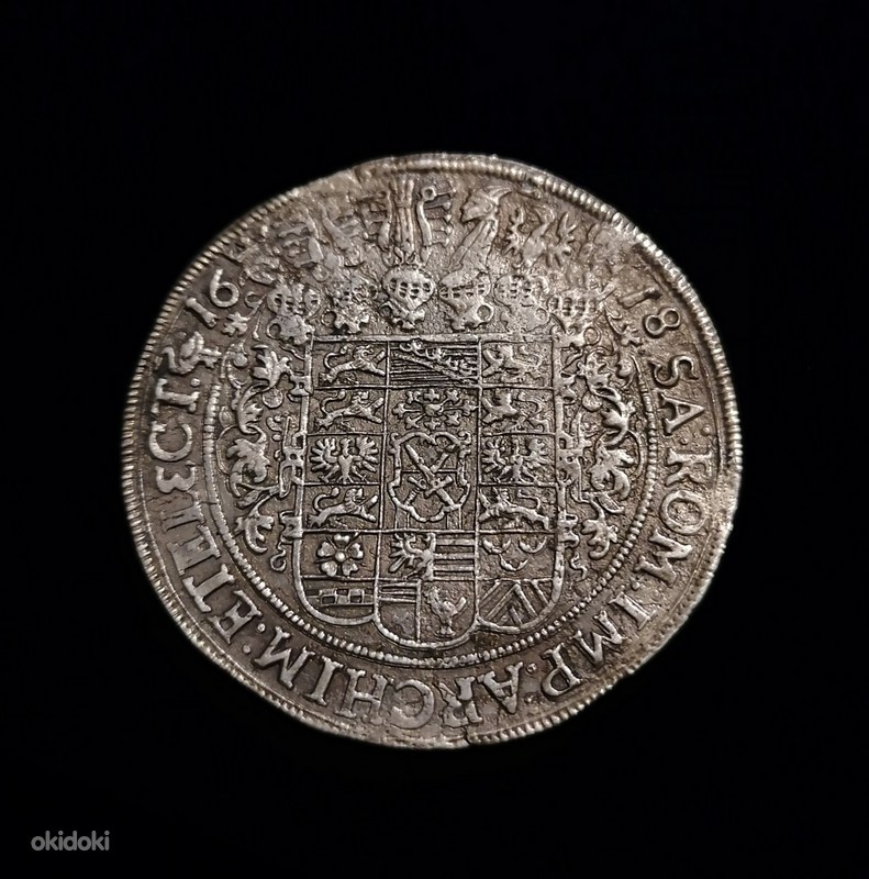 Оригинальный немецкий талер 1618 г. серебро (талер) - Tallinn, Монеты ...