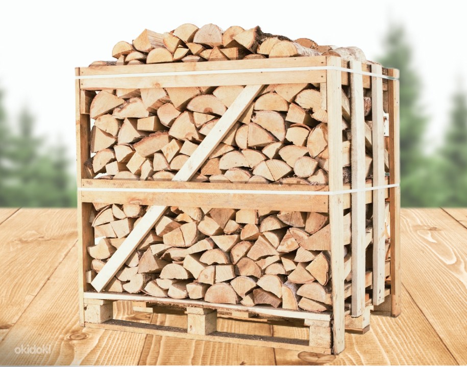 Lõhutud lepa küttepuud kastides 1,8 m3 - Tallinn, Küttepuud, briketid ...